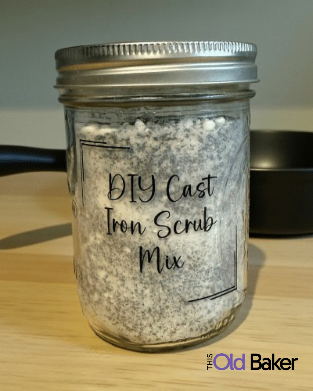 DIY Cast Iron Scrub Mix - This Old Baker